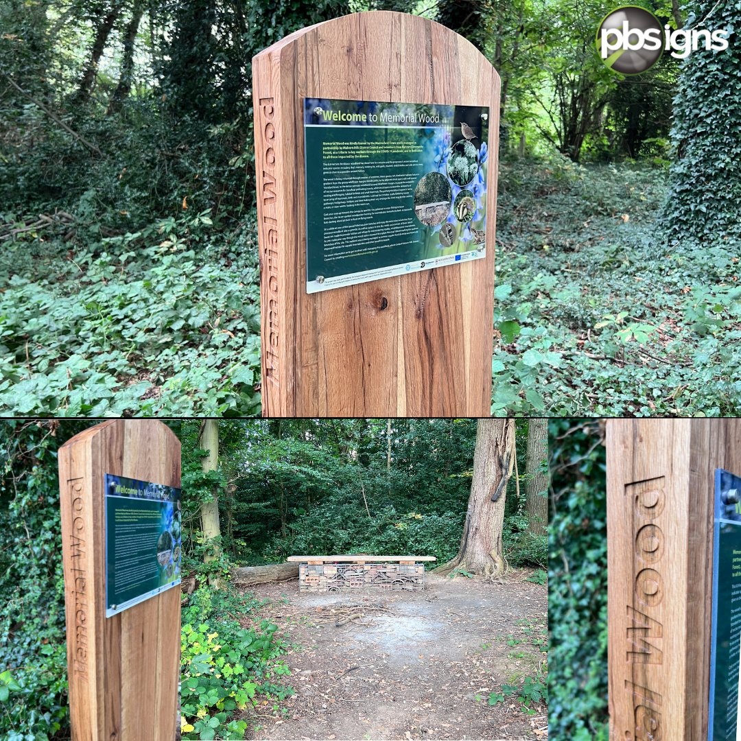 New information signs erected at Memorial Wood as wildlife improvement ...